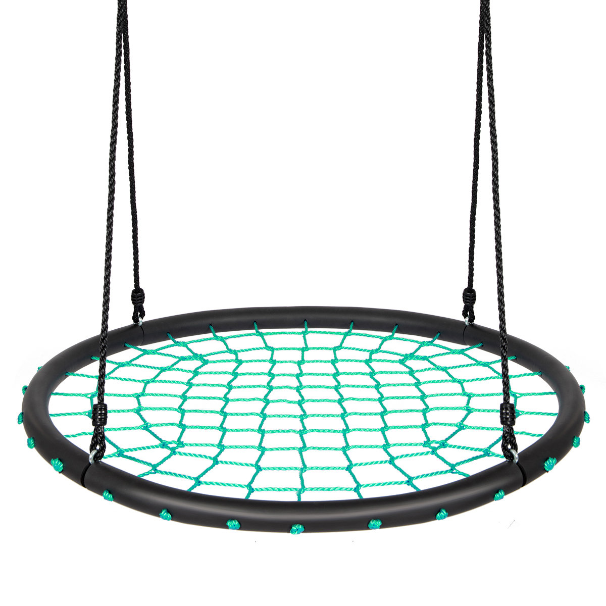 Arlmont & Co. Jumbala 40'' Spider Web Tree Swing Set W/ Adjustable ...