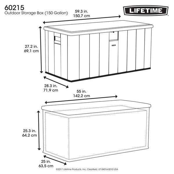 Lifetime 567.8 L Storage Box & Reviews | Wayfair.co.uk
