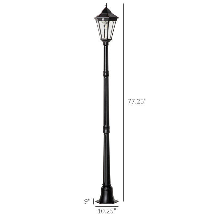 Lark Manor Addonis Transparent Lamp Post (Full) & Reviews | Wayfair