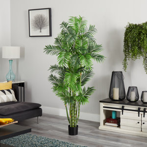 Primrue Faux Palm Tree in Pot & Reviews | Wayfair