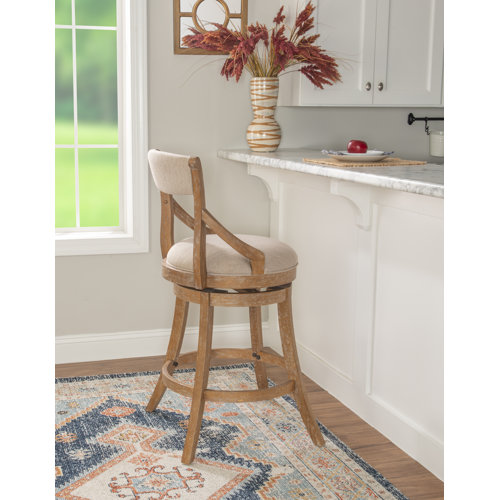 Mistana™ Michele Swivel Counter & Bar Stool & Reviews | Wayfair