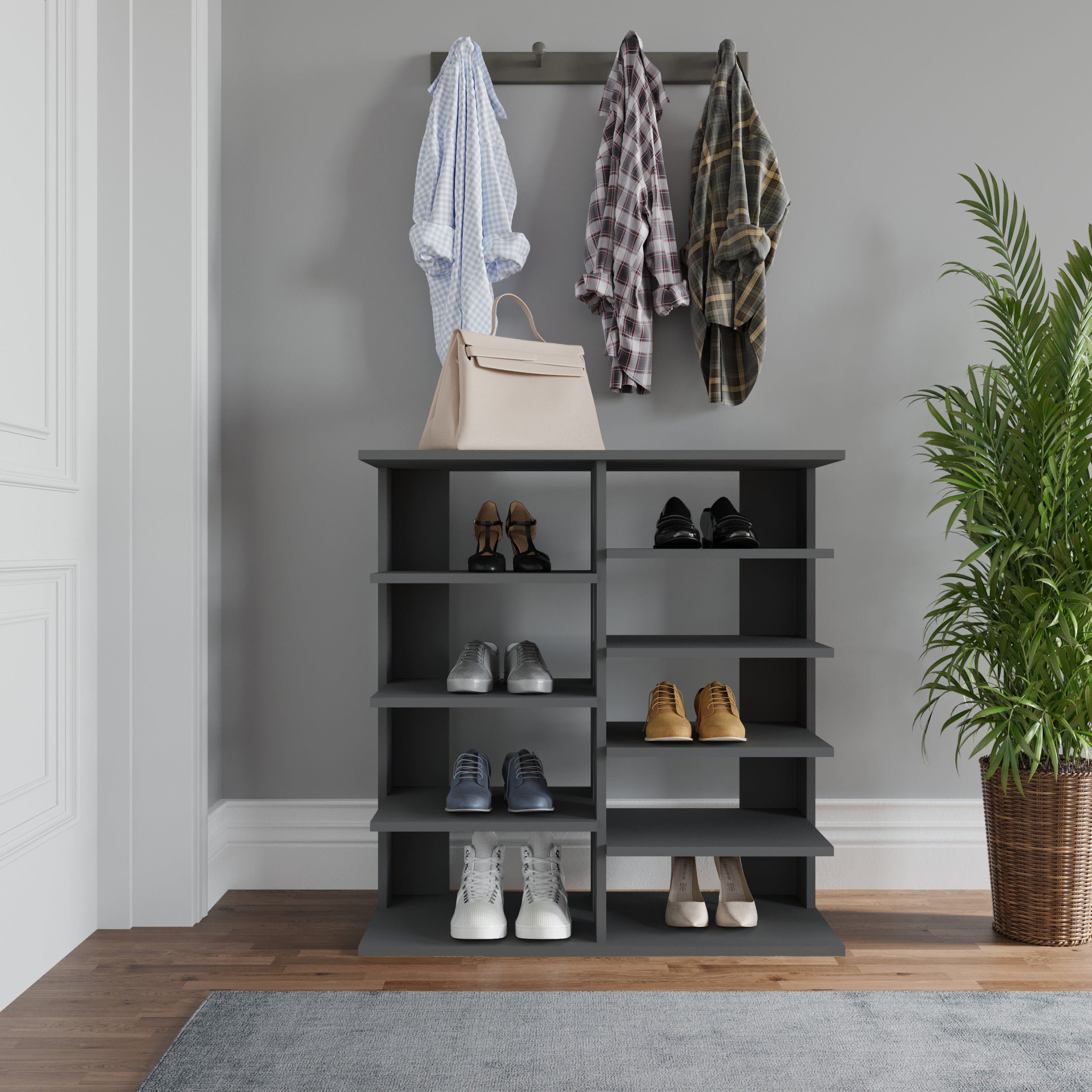 Latitude Run® Galt 18 Pairs Manufactured Wood Shoe Rack & Reviews | Wayfair