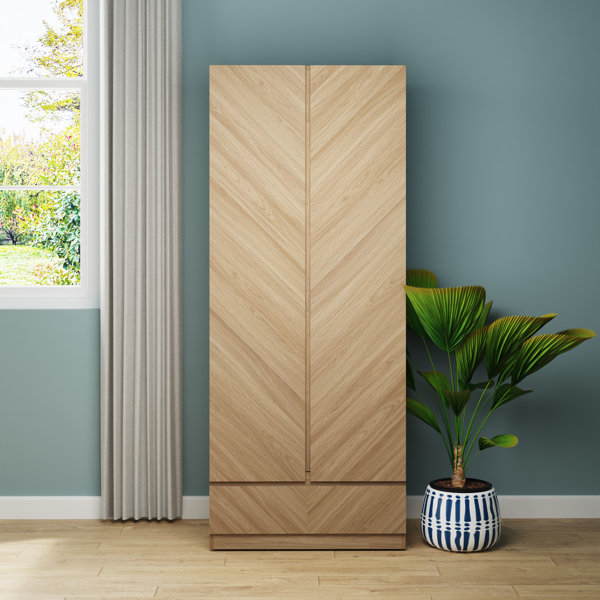 Alpen Home Kascha 2 Door Manufactured Wood Wardrobe | Wayfair.co.uk