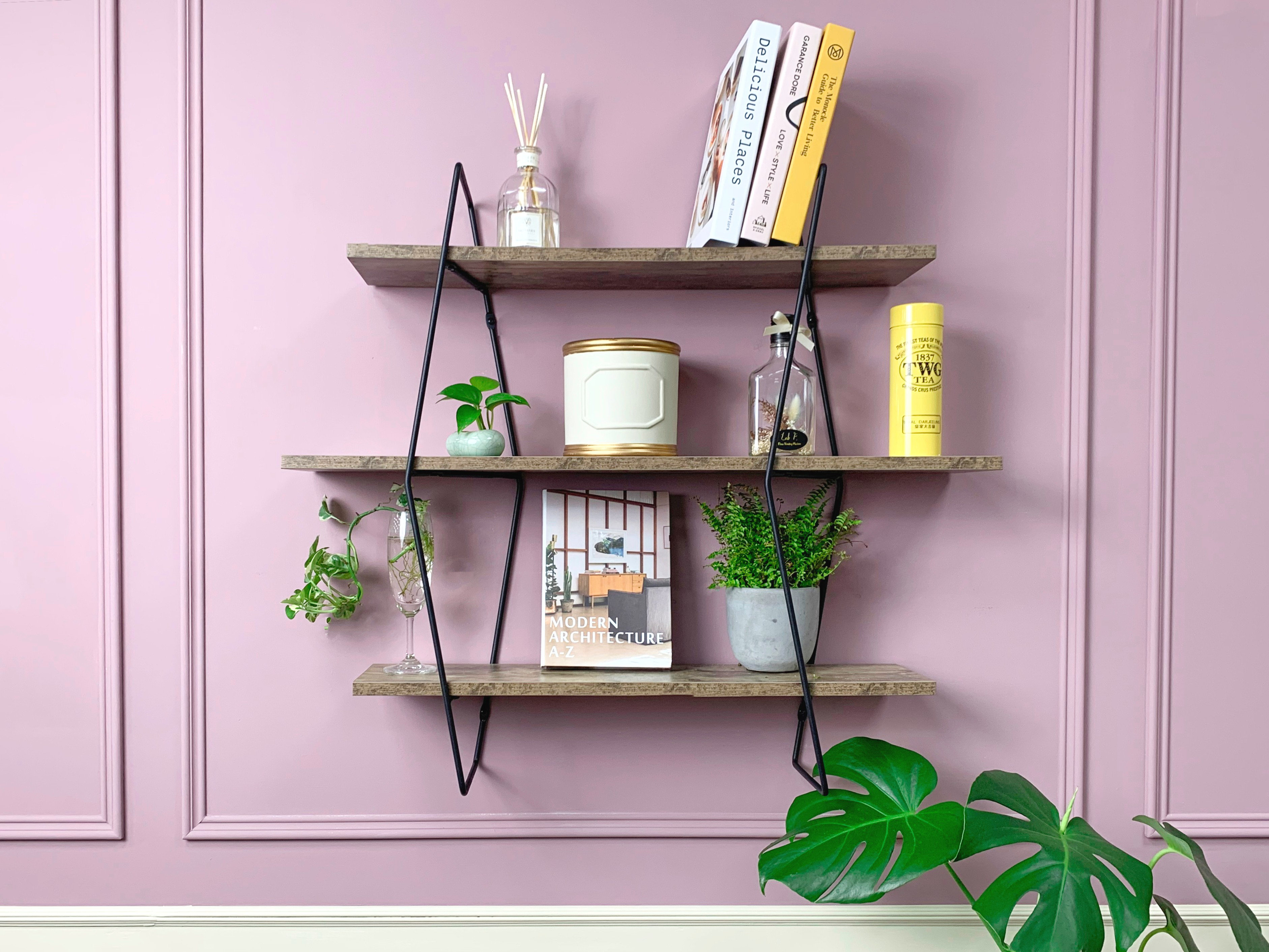 17 Stories 3 Piece Tiered Floating Shelf | Wayfair