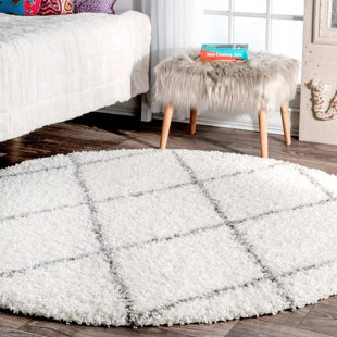 Wayfair | Geometric Shag Area Rugs You'll Love in 2022
