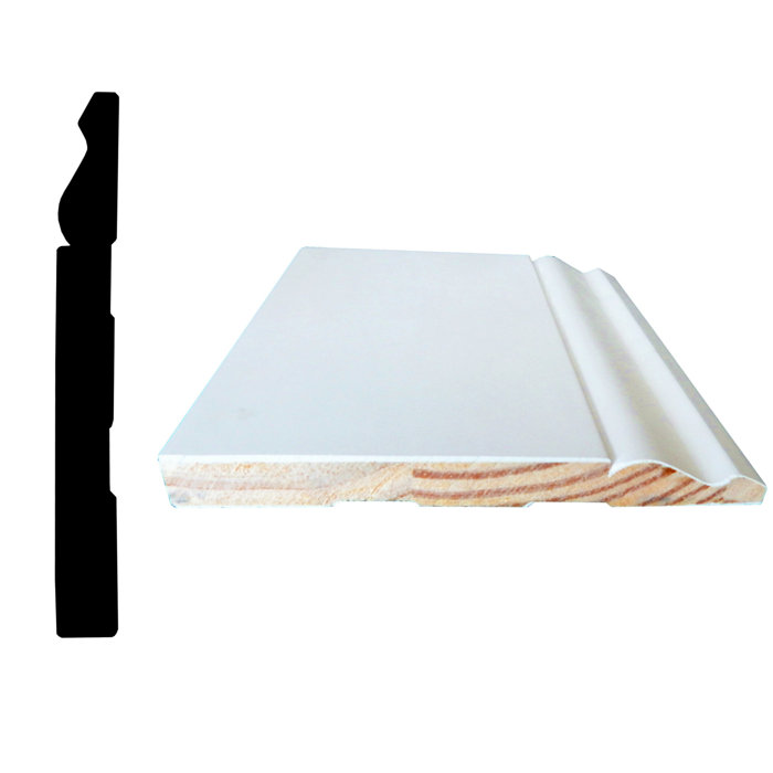 Timber Valley WM738 9/16"H x 96"W x 5 1/4"D Chilean Pine Primed ...