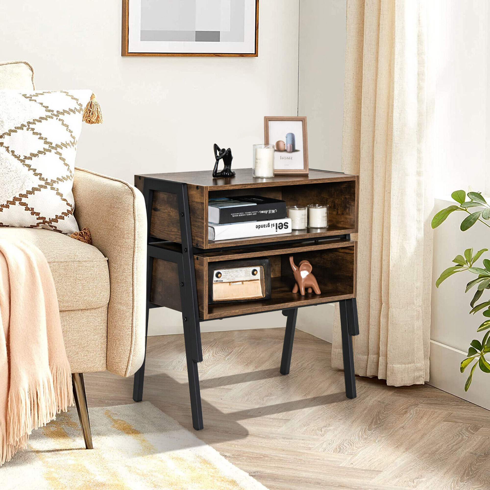 17 Stories Ghina 18'' Tall End Table | Wayfair