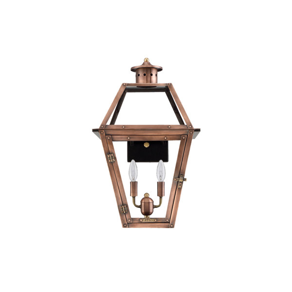 Primo Lanterns Orleans Plug-In Outdoor Lantern with Electric Candle ...
