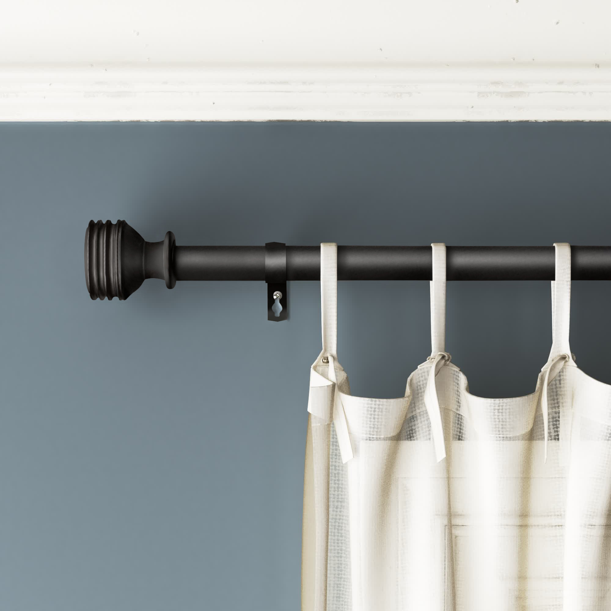 Lark Manor Robillard Adjustable 1" Single Curtain Rod & Reviews | Wayfair