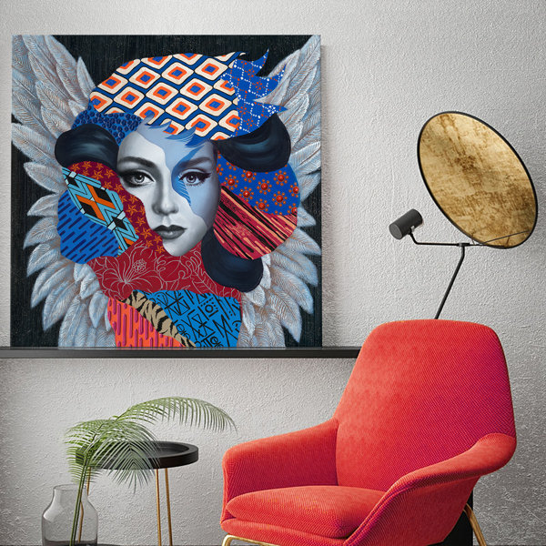 Bloomsbury Market Collage Woman - Wrapped Canvas Painting | Wayfair.co.uk