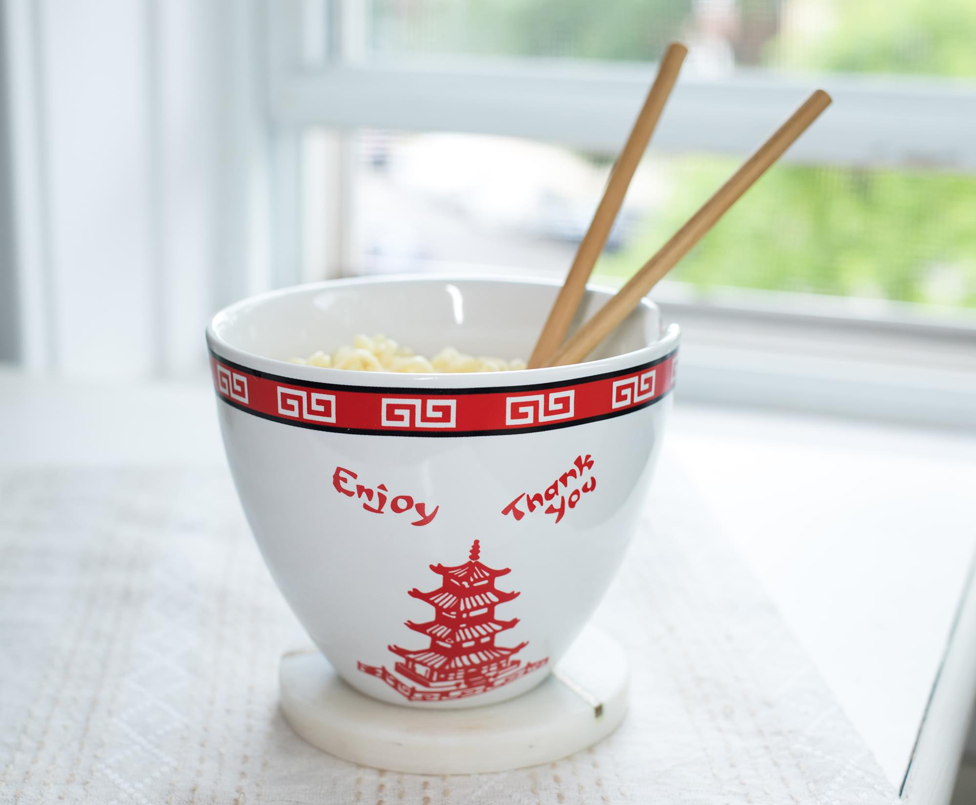 Trinx Bowl Bop Chinese Takeout Box Dinnerware Set | 16-ounce Ramen Bowl ...