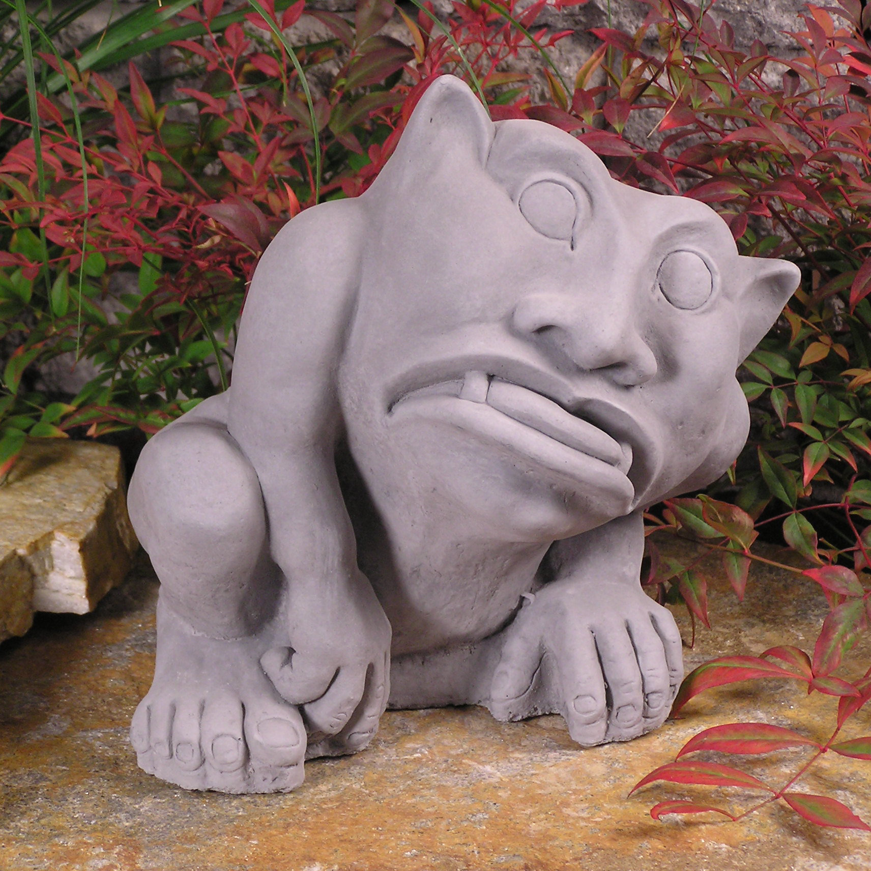 Nichols Bros. Stoneworks Standing Garden Gargoyle Statue | Wayfair