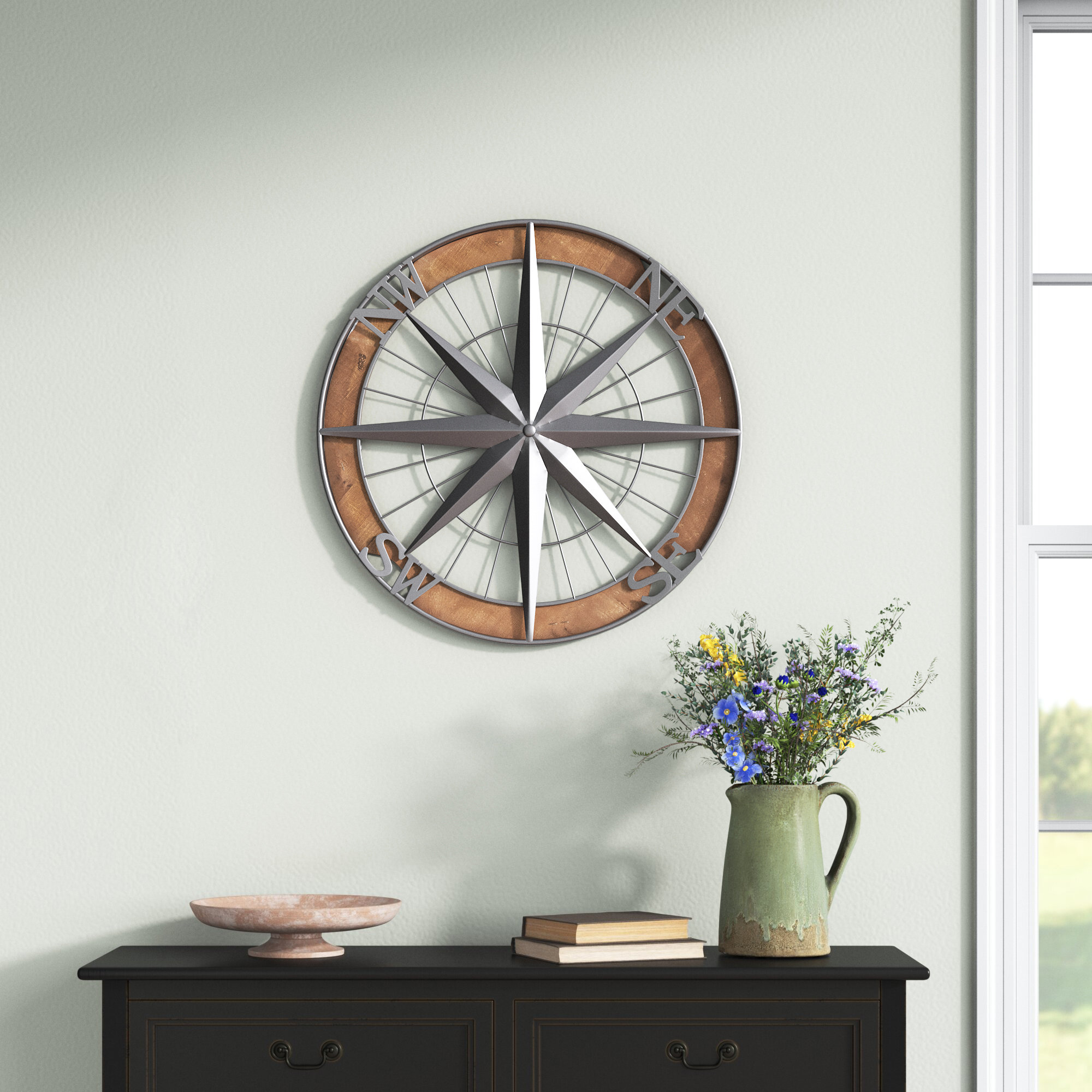 Laurel Foundry Modern Farmhouse Compass Wall Décor & Reviews | Wayfair