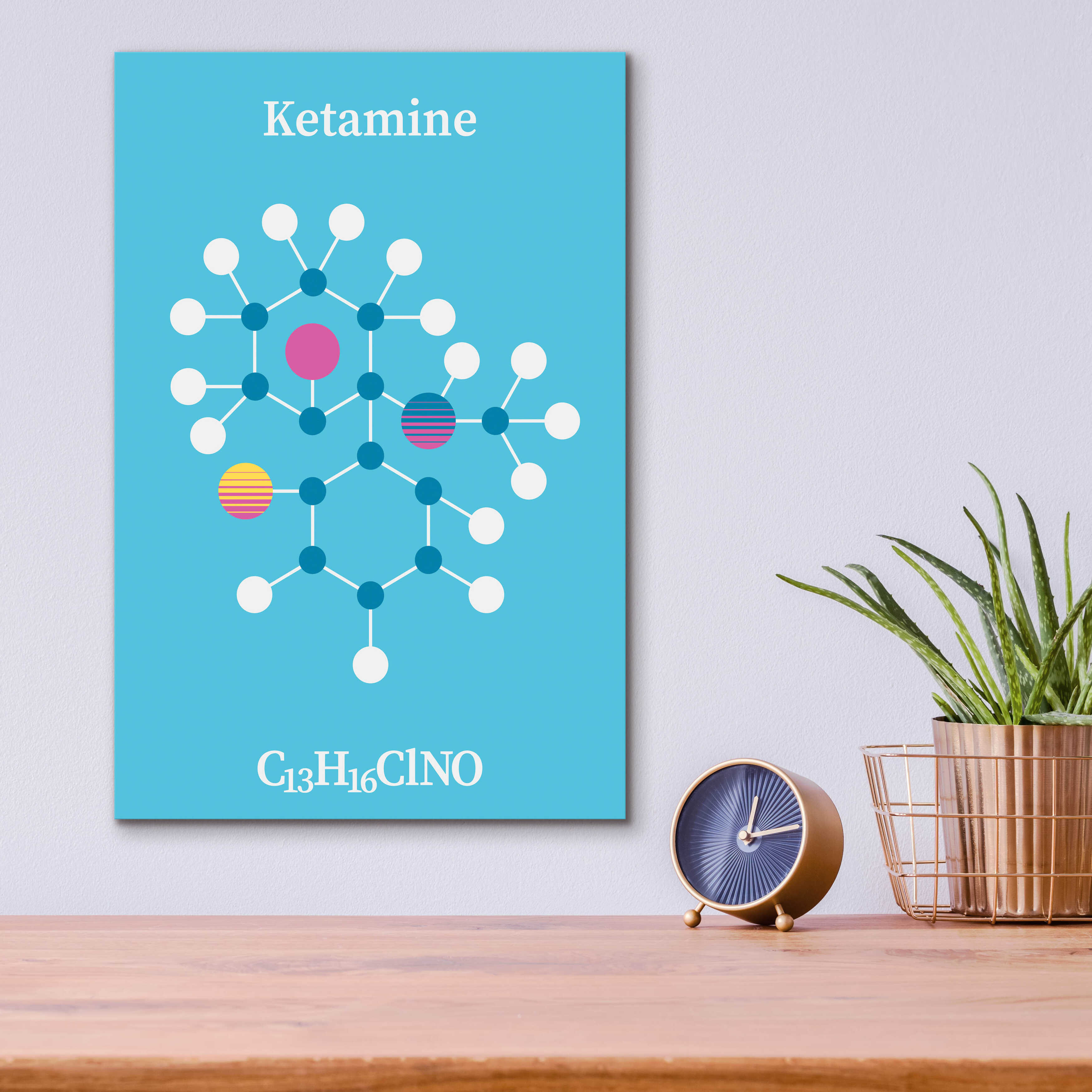 Trinx Epic Art 'Ketamine Molecule 2' By Epic Portfolio, Ketamine ...