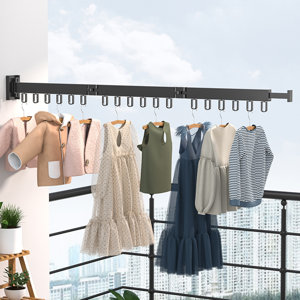 Rebrilliant Collapsible Wall-Mounted Drying Rack & Reviews | Wayfair