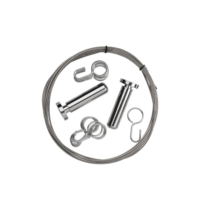 Croydex Wireline 118" Adjustable Straight Tension Shower Curtain Rod ...