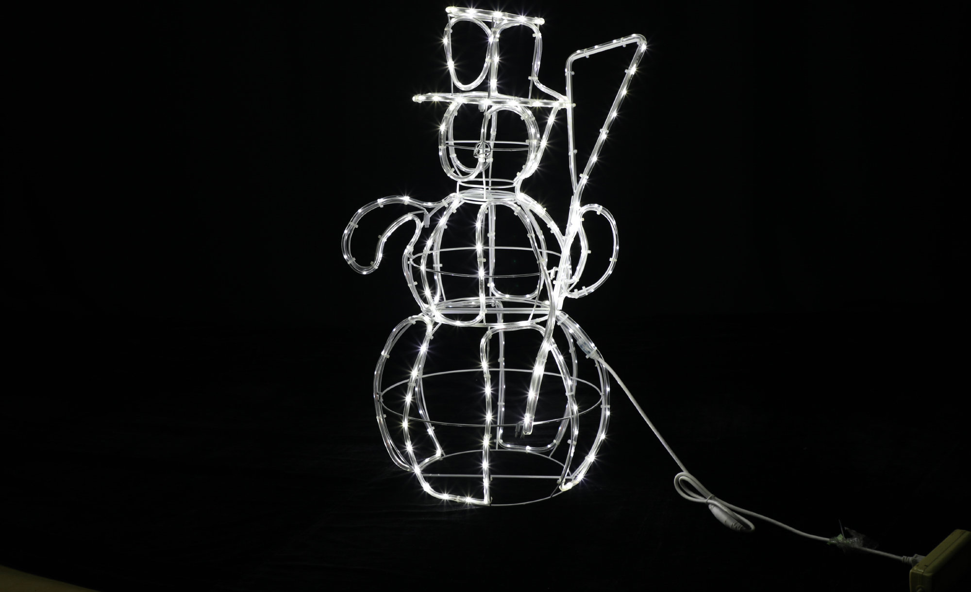 The Holiday Aisle® Rope Snowman Lighted Display | Wayfair