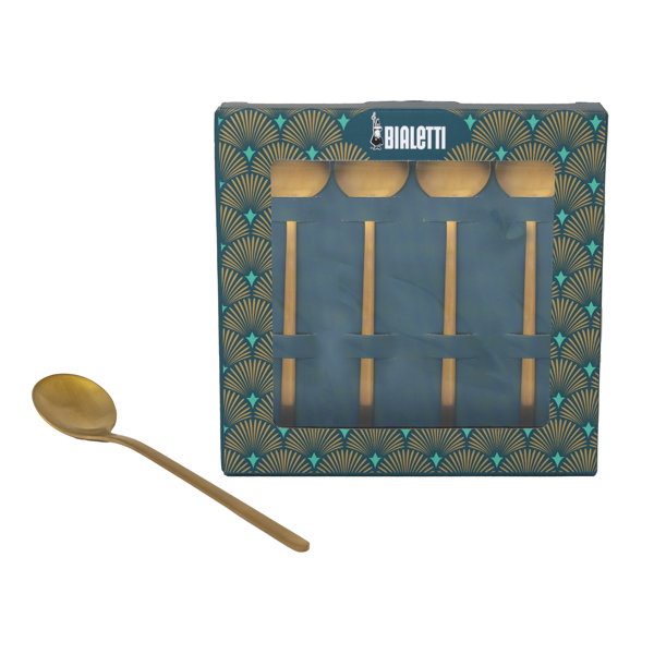 Bialetti Coffee Spoons (Set Of 4) - Deco Glamour Gold | Wayfair.co.uk