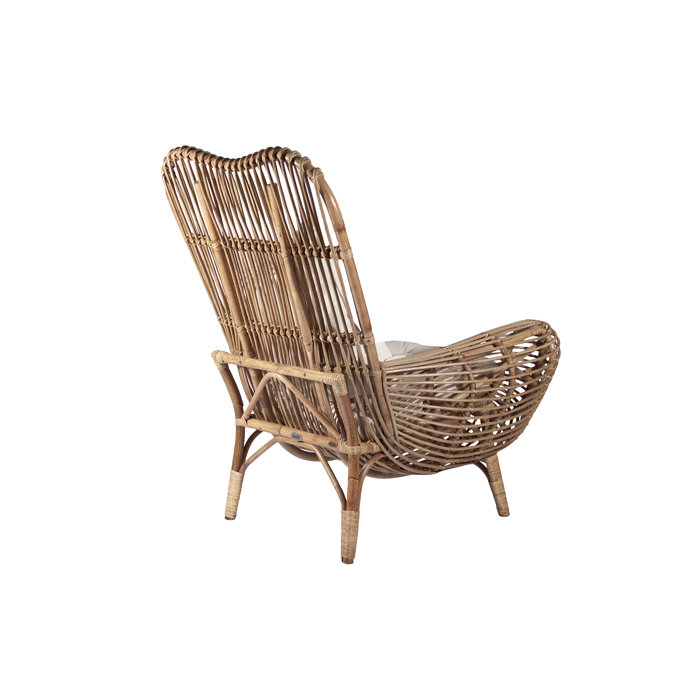 Ibolili Round Back Rattan Chair & Reviews | Wayfair