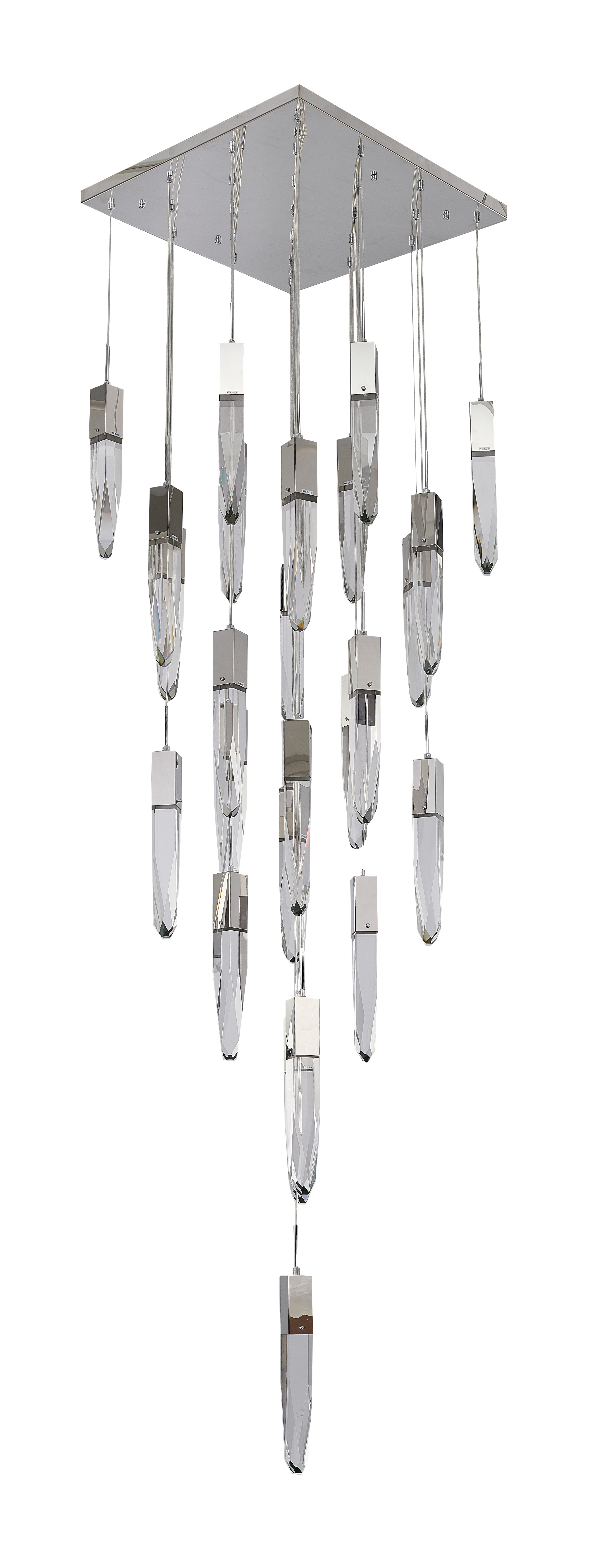 Everly Quinn 25 - Light Cluster Geometric Chandelier with Crystal ...