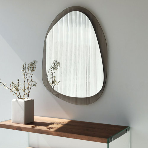 Bless international Asymmetrical Glass Wall Mirror | Wayfair