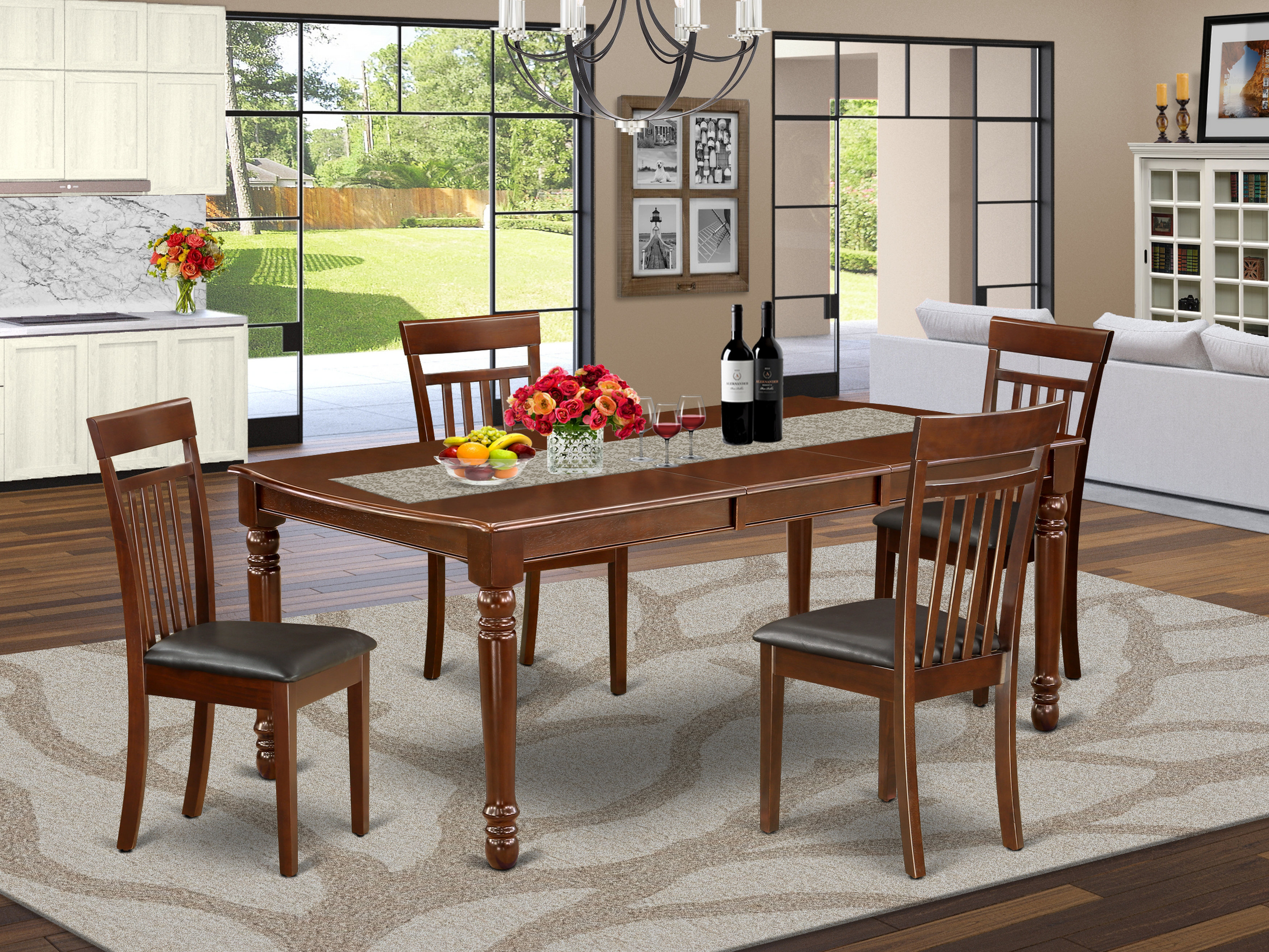Alcott Hill® Retha Butterfly Leaf Solid Wood Dining Set | Wayfair