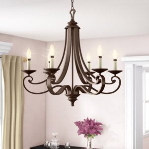 Fleur De Lis Living Earline Dimmable Classic / Traditional Chandelier ...
