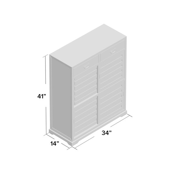 Highland Dunes Kinzie Solid Wood Accent Cabinet | Wayfair