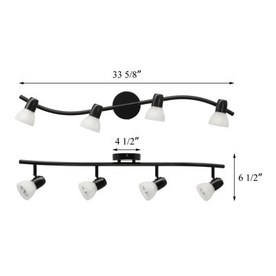 XiNBEi Lighting 4 -Light Track Kit | Wayfair