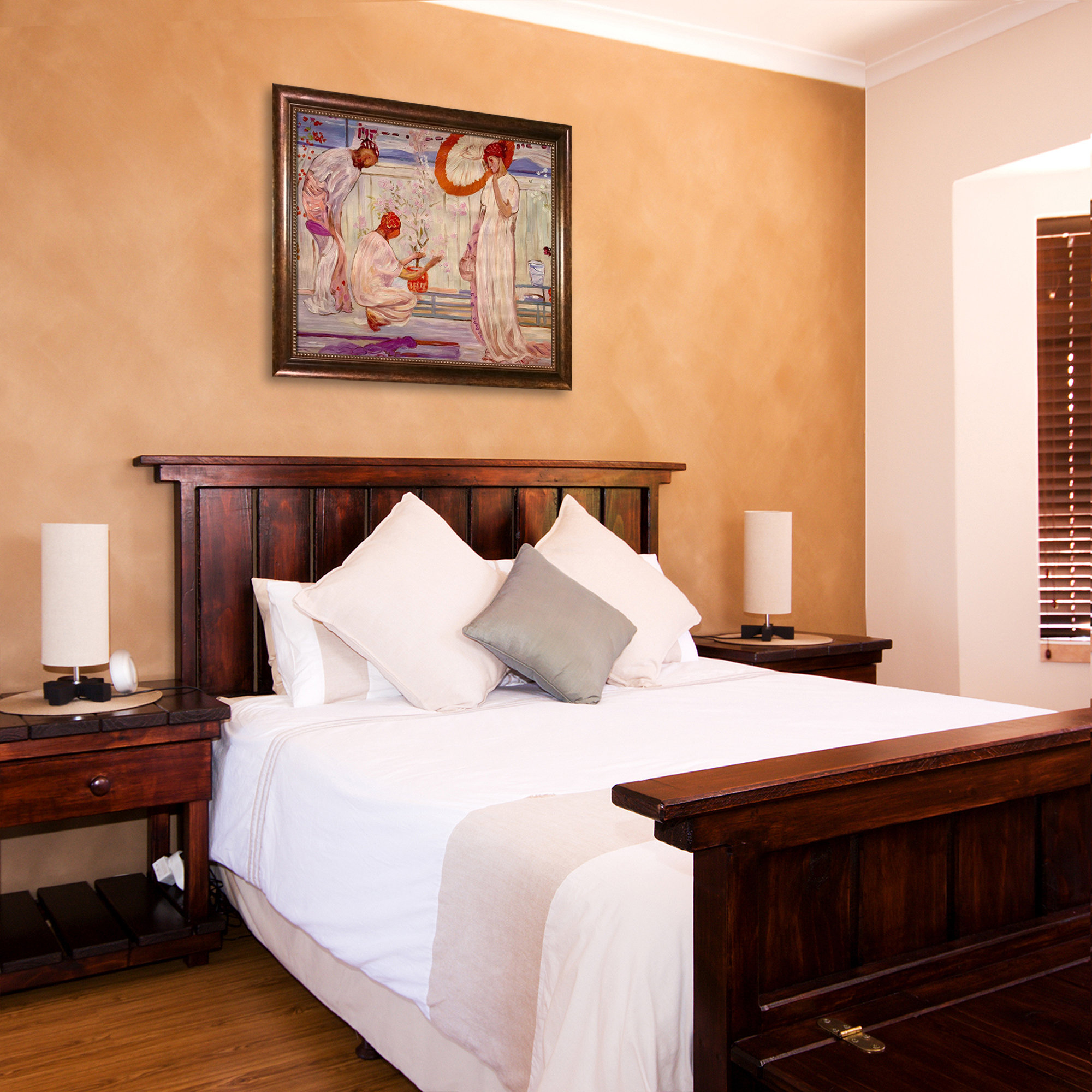 Overstock Art The White Symphony Three Girls20x24 The White Symphony ...