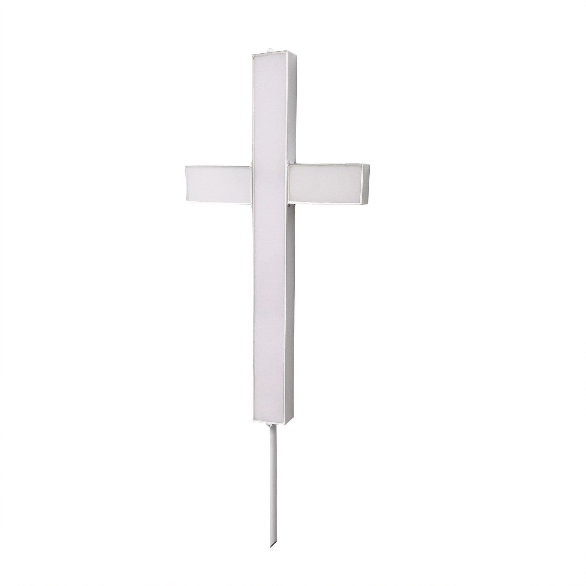 Trinx Premium Metal & Acrylic Cross LED Lighted Cross, Christian ...