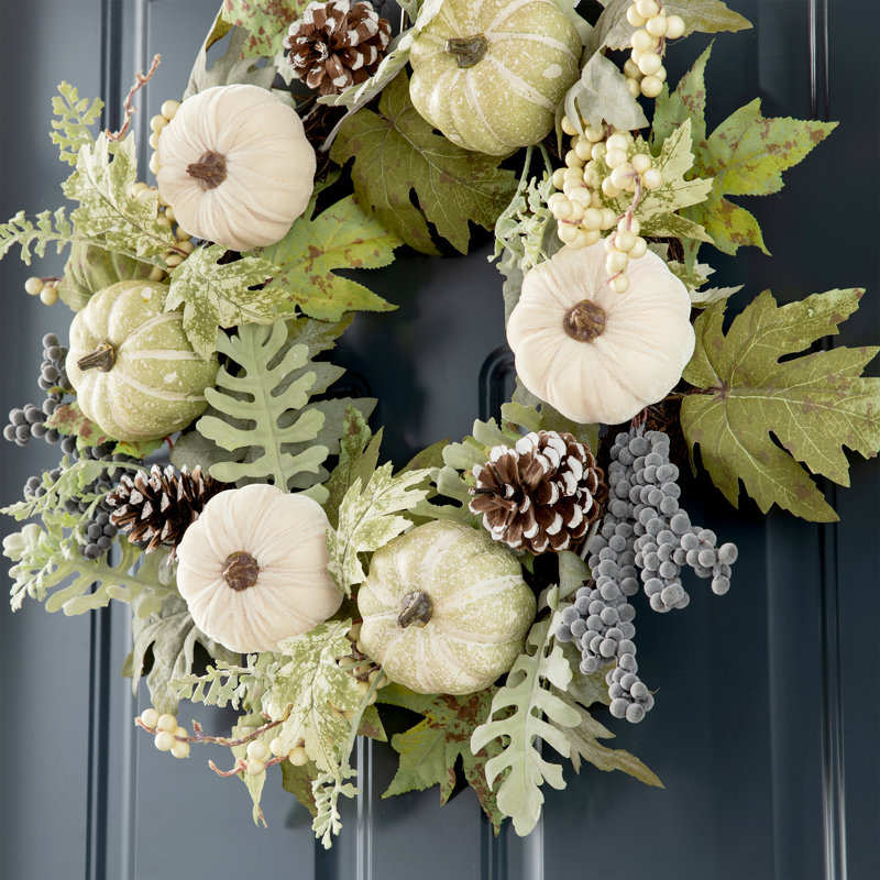 The Holiday Aisle® Faux Polyester 22'' Wreath & Reviews | Wayfair