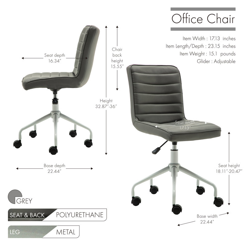 Latitude Run® Costner Polyurethane Task Chair & Reviews | Wayfair