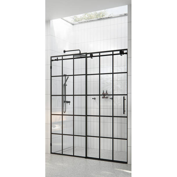 Zipcode Design™ Cyrus 72'' H Single Sliding Framed Shower Door with ...