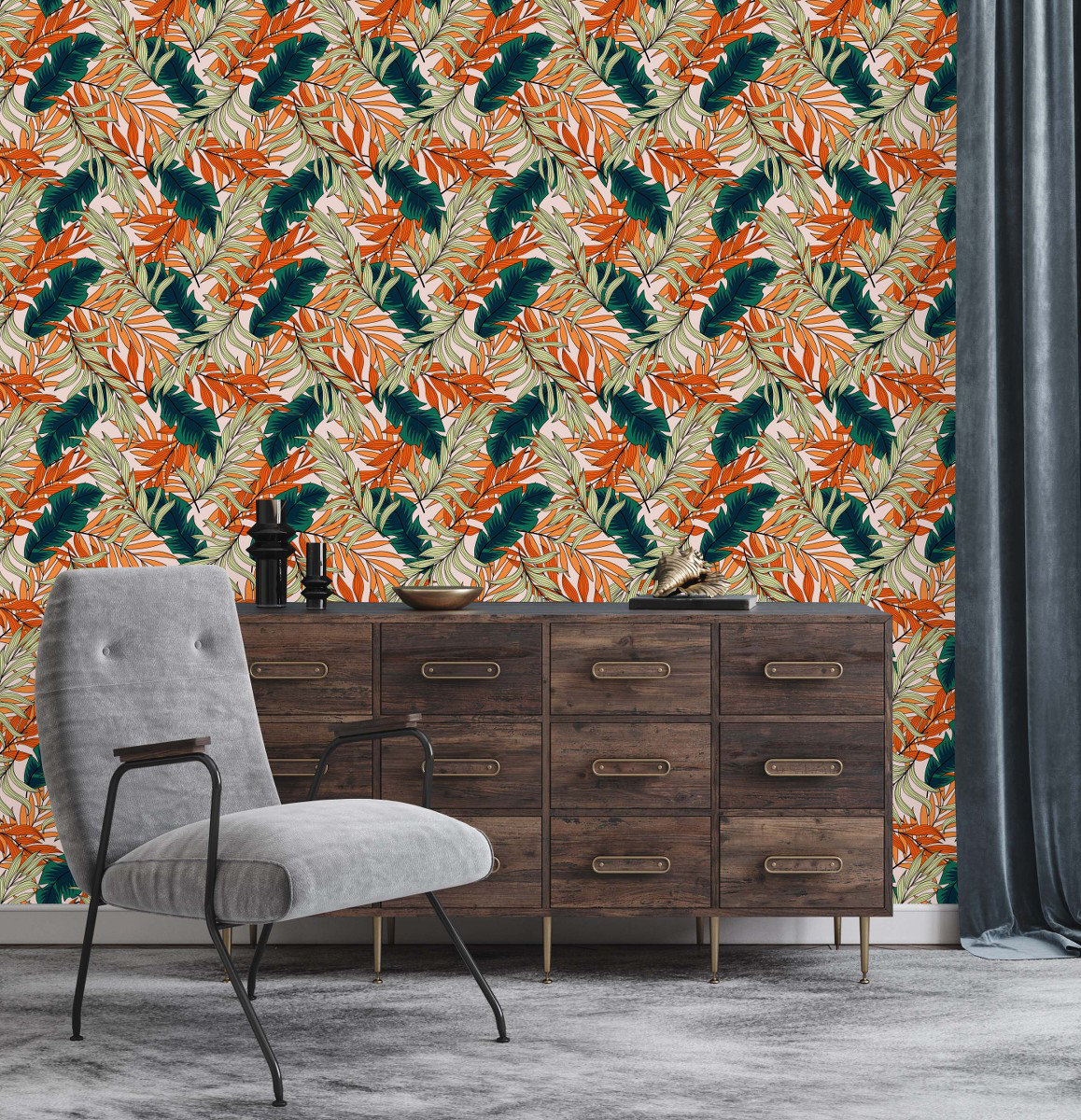 Bay Isle Home Iula Peel & Stick Floral Wallpaper | Wayfair
