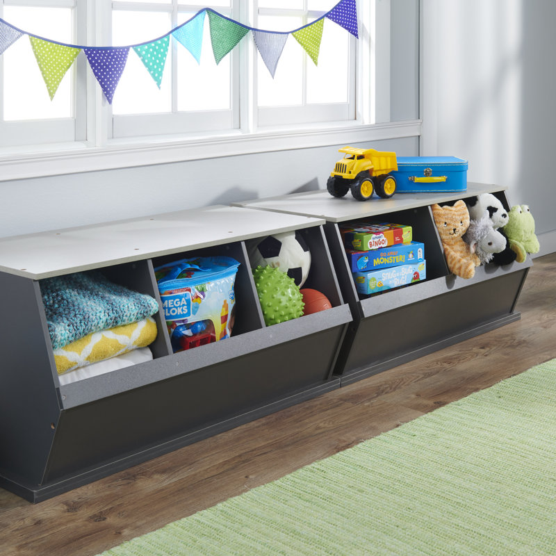 WFX Utility™ 3 Bin Stackable Toy Organizer & Reviews | Wayfair