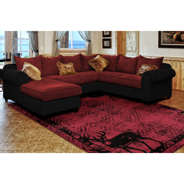 Millwood Pines Erroll Performance Red Rug | Wayfair