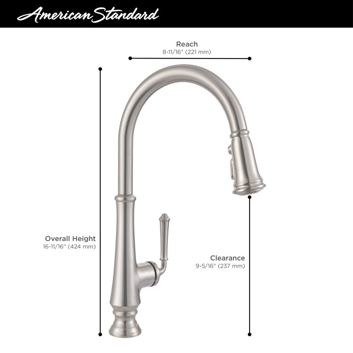 American Standard Delancey Pull Down Kitchen Faucet & Reviews | Wayfair