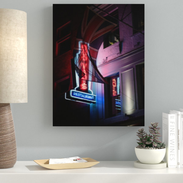 Ebern Designs Neon (74) On Canvas Photograph | Wayfair