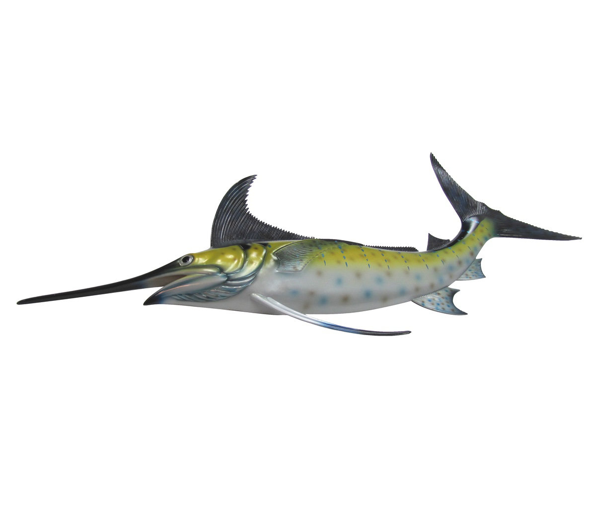 Rosecliff Heights Hand-Painted Lifelike Marlin Saltwater Fish Wall ...