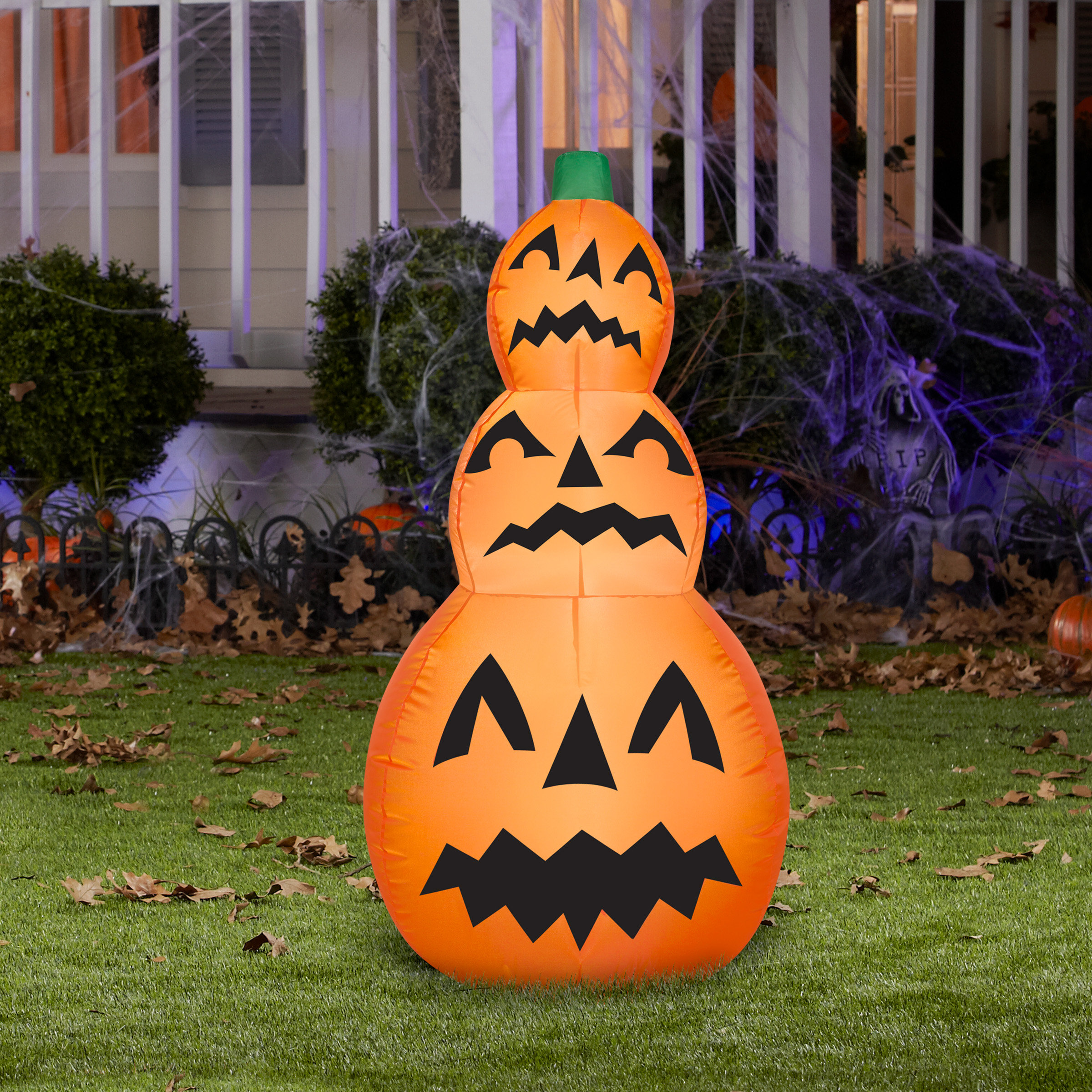 Gemmy Industries Pumpkin Stack Inflatable | Wayfair