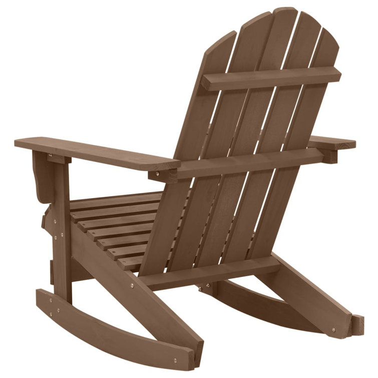 Rosecliff Heights Outdoor Rocking Solid Wood Chair | Wayfair