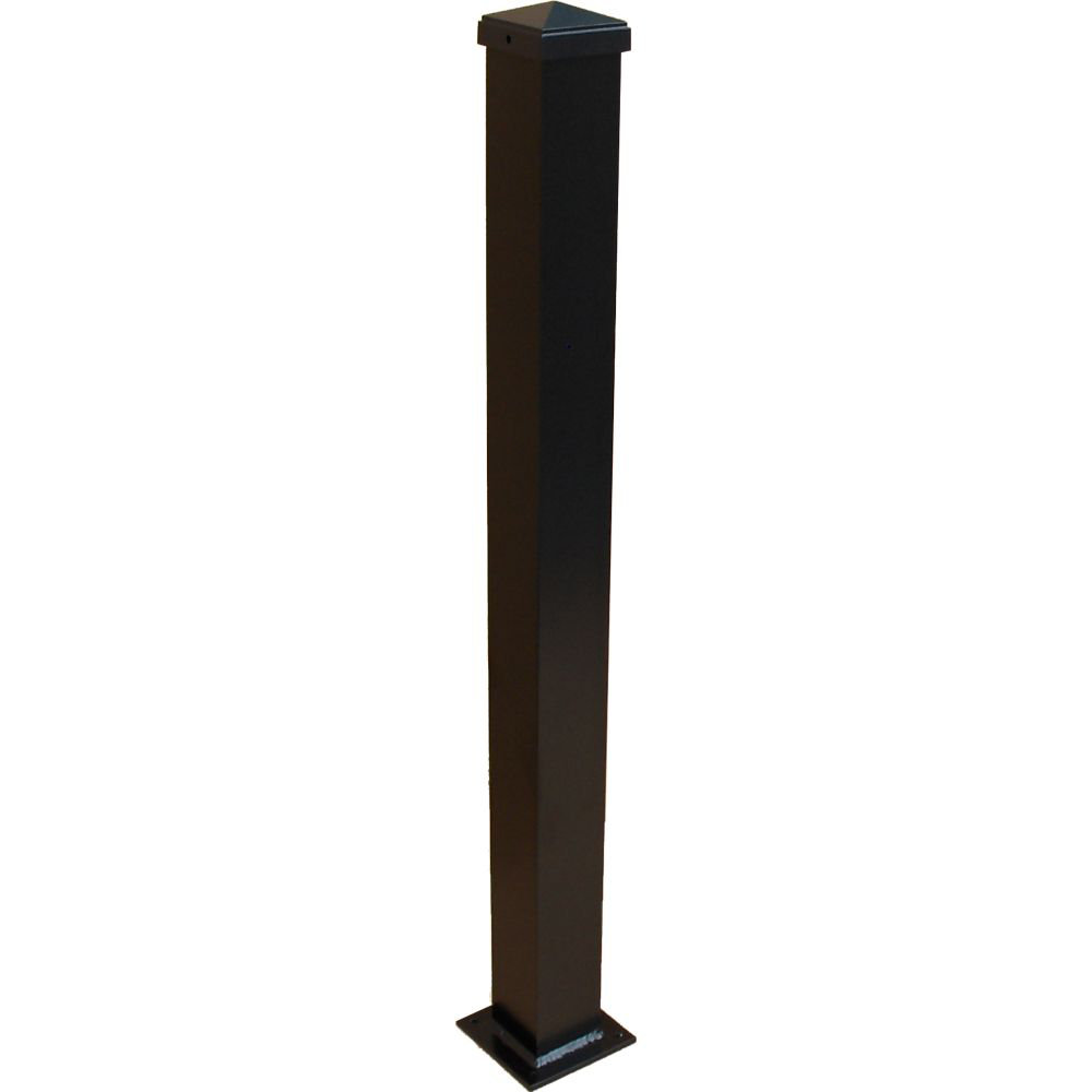 ModVue 3 in. W Aluminum Post with Welded Base & Reviews | Wayfair
