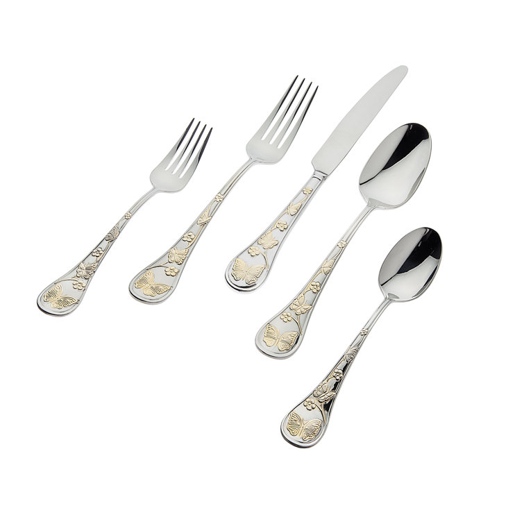 Godinger Silver Art Co Stainless Steel Flatware - Set of 20 & Reviews ...