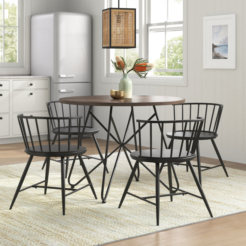 Laurel Foundry Modern Farmhouse Kennamer 4 - Person Dining Set ...