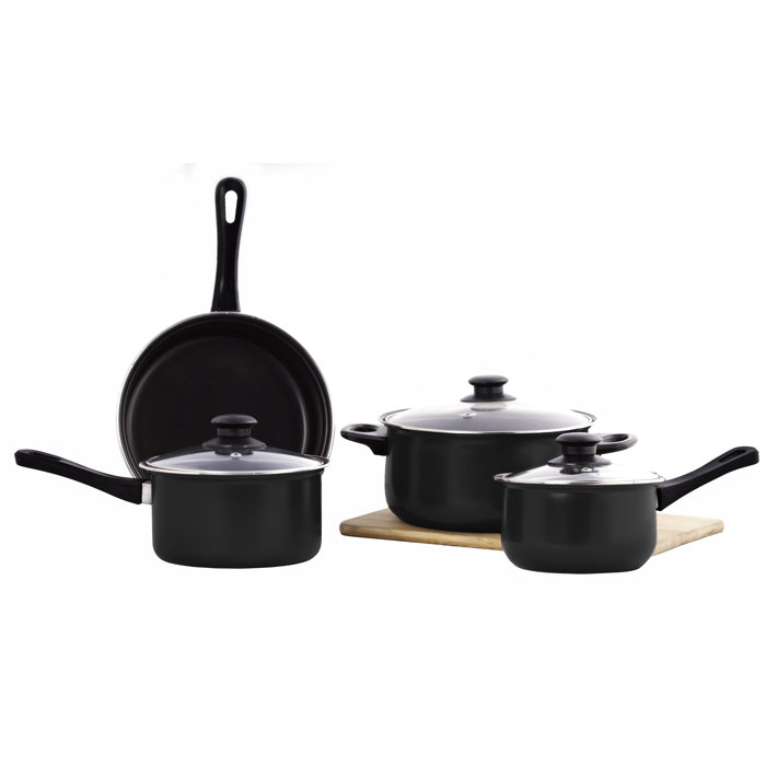 Imperial Home 7 - Piece Non-Stick Carbon Steel Cookware Set & Reviews ...