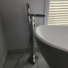 Averen Inc Kebo Double Handle Waterfall Faucet With Hand Shower ...