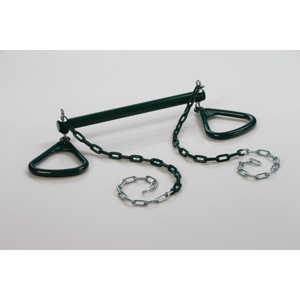 CreativeCedarDesigns Ultimate Trapeze Bar with Triangle Rings and ...