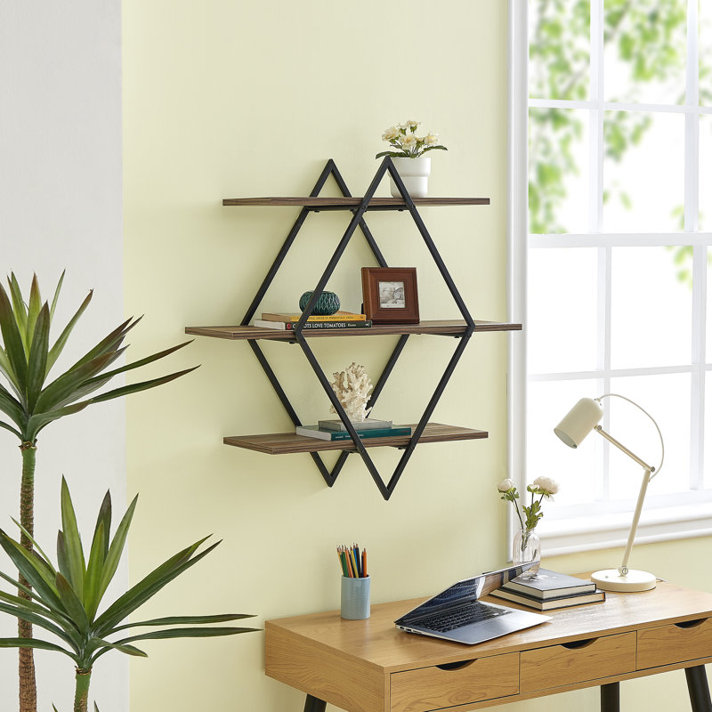 Mercury Row® Midland 3 Piece Diamond Tiered Shelf & Reviews | Wayfair