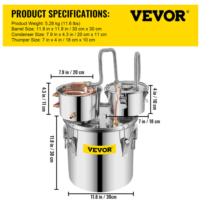 Vevor 5.5 Gallon 20L Boiler Home Brewing Kit & Reviews | Wayfair